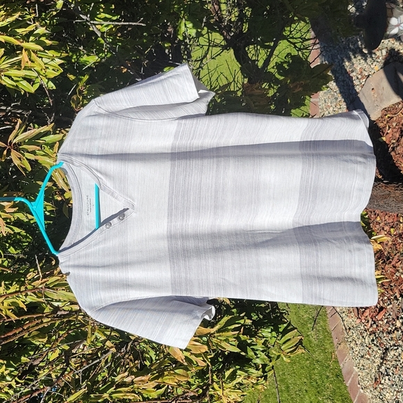 Structure | Shirts | Structure Vneck Striped 0 Cotton Henley Tshirt ...